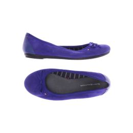 Tommy Hilfiger Damen Ballerinas, blau