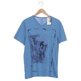 Calvin Klein Jeans Herren T-Shirt, blau, Gr. 48