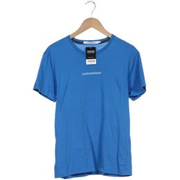 Calvin Klein Jeans Herren T-Shirt, blau, Gr. 48