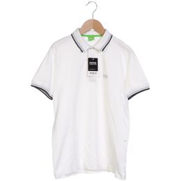 BOSS Green Herren Poloshirt, weiß, Gr. 48