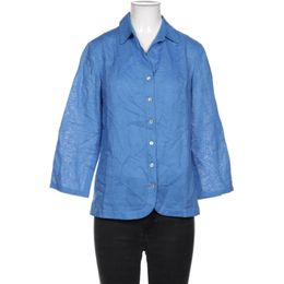 Peter Hahn Damen Bluse, blau