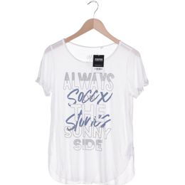 SOCCX Damen T-Shirt, weiß, Gr. 36