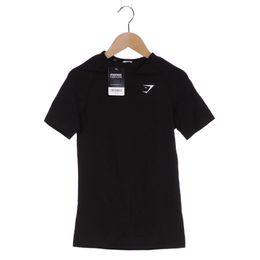Gymshark Damen T-Shirt, schwarz, Gr. 30