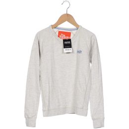 Superdry Damen Sweatshirt, silber, Gr. 36