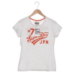 Superdry Damen T-Shirt, grau, Gr. 42