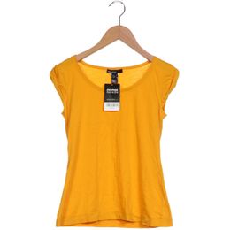 Mango Damen T-Shirt, gelb, Gr. 38