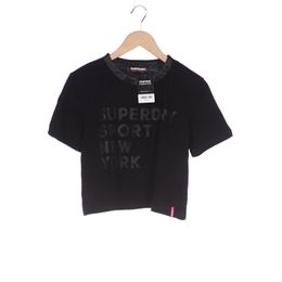 Superdry Damen T-Shirt, schwarz, Gr. 34
