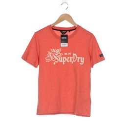 Superdry Damen T-Shirt, orange, Gr. 38