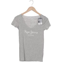 Pepe Jeans Damen T-Shirt, grau, Gr. 34