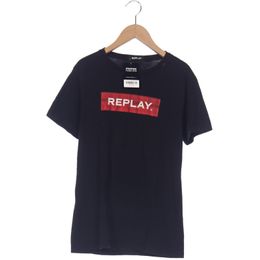 Replay Damen T-Shirt, schwarz