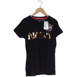 Alpha Industries Damen T-Shirt, schwarz