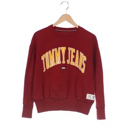 Tommy Jeans Damen Sweatshirt, rot, Gr. 34