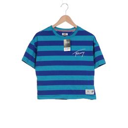 Tommy Jeans Damen T-Shirt, blau, Gr. 36
