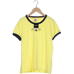 Tommy Jeans Damen T-Shirt, gelb, Gr. 44
