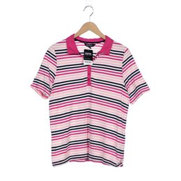 Ulla Popken Damen Poloshirt, weiß, Gr. 42