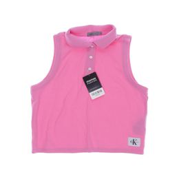 Calvin Klein Jeans Damen Poloshirt, pink, Gr. 36