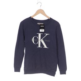 Calvin Klein Jeans Damen Sweatshirt, blau, Gr. 34