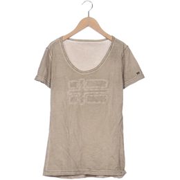 Napapijri Damen T-Shirt, beige, Gr. 38