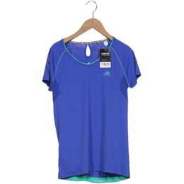 Adidas Damen T-Shirt, blau, Gr. 36