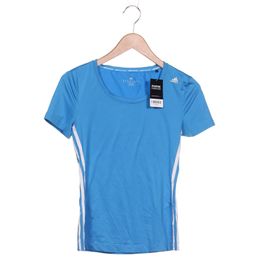 Adidas Damen T-Shirt, blau, Gr. 30
