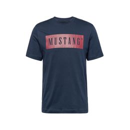 Mustang T-Shirt 'Austin' Herren Gr&ouml;&szlig;e XXXL marine / rubinrot