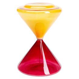 KARE Sanduhr "Timer" in Orange - (H)18 x Ø 12 cm