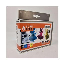 Pure Ink 4er Multipack Patronen ersetzen HP 932XL 933XL C2P42AE Tintenpatrone