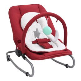 vidaXL Babywippe Babywippe Rot Stahl