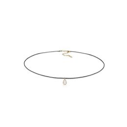 Elli Choker Choker Zirkonia Tropfen Anhänger 925 Silber