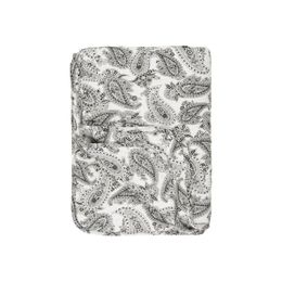 Wohndecke IB Laursen Quilt Weiß Schwarz Paisley Muster 130x180