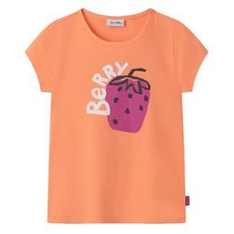 Sanetta PURE - T-Shirt BERRY in orange blush, Gr.128