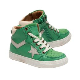 bisgaard - Schnür-Sneaker ISAK hoch in bright green, Gr.28