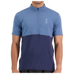 Mons Royale - Cadence Half Zip T - Radtrikot Gr S blau