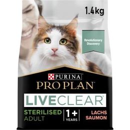 Purina PRO PLAN Liveclear Sterilised Adult Lachs 1,4 kg