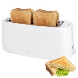 Clatronic TA 3802 4-Scheiben-Toaster Weiß