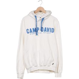 CAMP DAVID Herren Kapuzenpullover, weiß