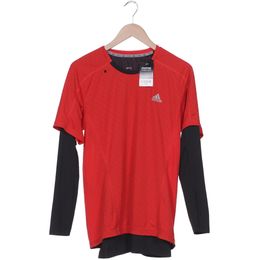 Adidas Herren Langarmshirt, rot, Gr. 48