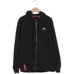 Alpha Industries Herren Kapuzenpullover, schwarz, Gr. 46