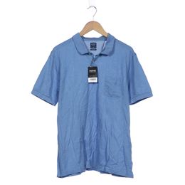 OLYMP Herren Poloshirt, blau, Gr. 56