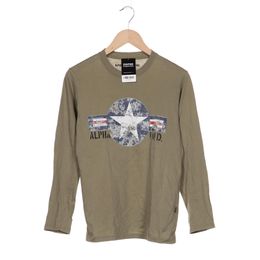 Alpha Industries Herren Langarmshirt, grün