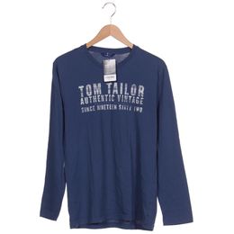 Tom Tailor Herren Langarmshirt, marineblau