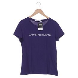 Calvin Klein Jeans Damen T-Shirt, flieder, Gr. 42