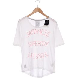 Superdry Damen T-Shirt, cremeweiß, Gr. 38