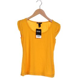 Mango Damen T-Shirt, gelb, Gr. 36