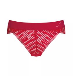 Sloggi - Slip mit hohem Beinausschnitt - Red XS - Sloggi S Seven - Unterwäsche für Frauen