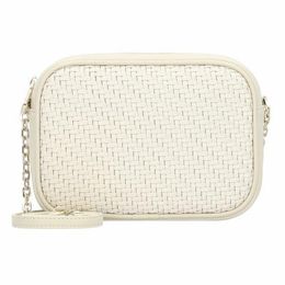 Patrizia Pepe Umhängetasche Leder 19 cm off white