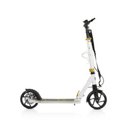 Byox Kinderroller Chic PU-Räder, LED-Licht, ABEC-7 Lager, Seitenständer, faltbar weiß