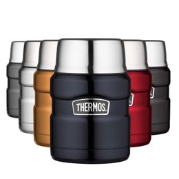 Thermos Food Container King 0,47 L Thermo Behälter Isolierbehälter Essenbehälter Farbe: Stainless steel mat