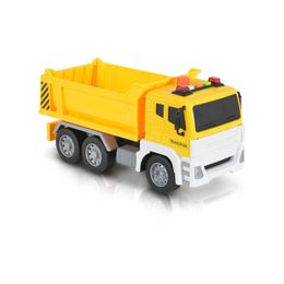 Moni Spielzeug-LKW Muldenkipper 1:12 Sound- und Lichteffekte Kippfunktion Dumper gelb