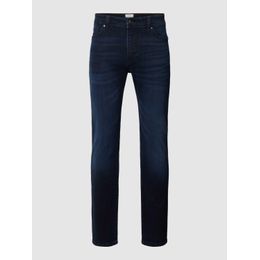 McNeal Slim Fit Jeans mit Knopf- und Reißverschluss